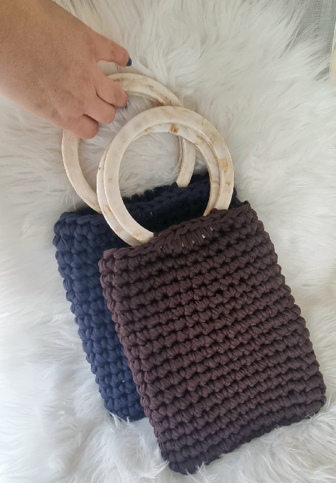 Πλεκτές τσάντες χειρός :: Cami Craft